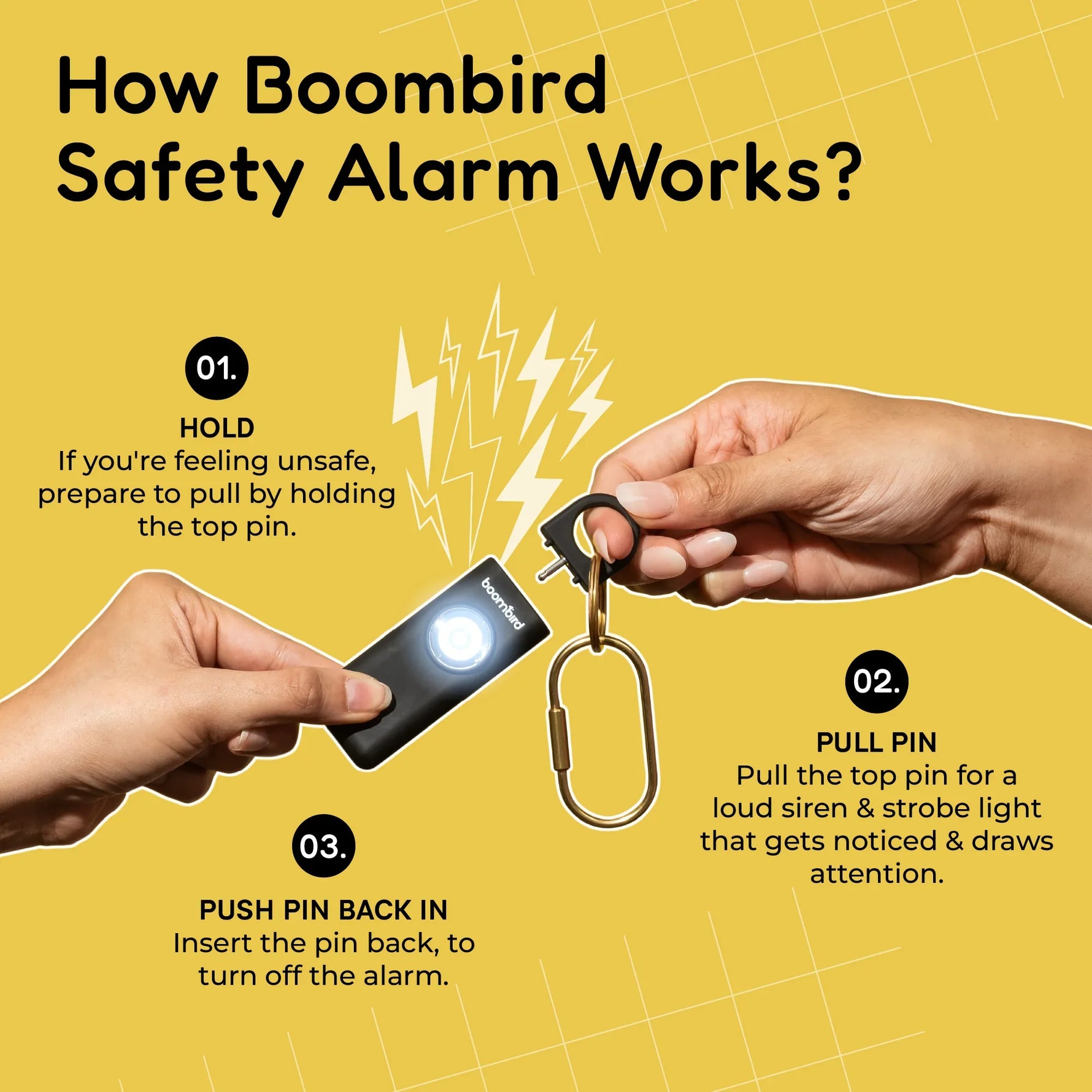 Rechargeable Personal Safety Alarm | BoomBird India